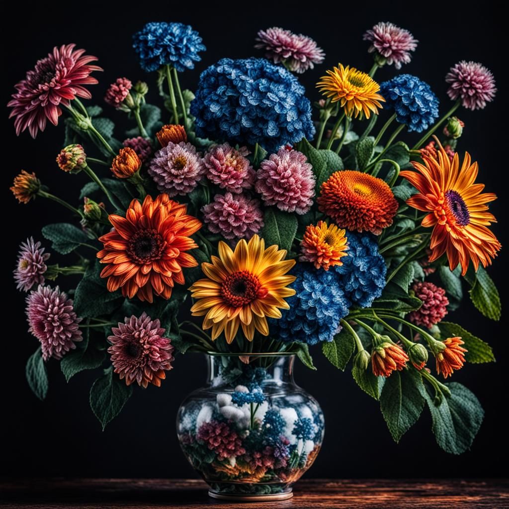 Flower Still Life - AI Generated Artwork - NightCafe Creator