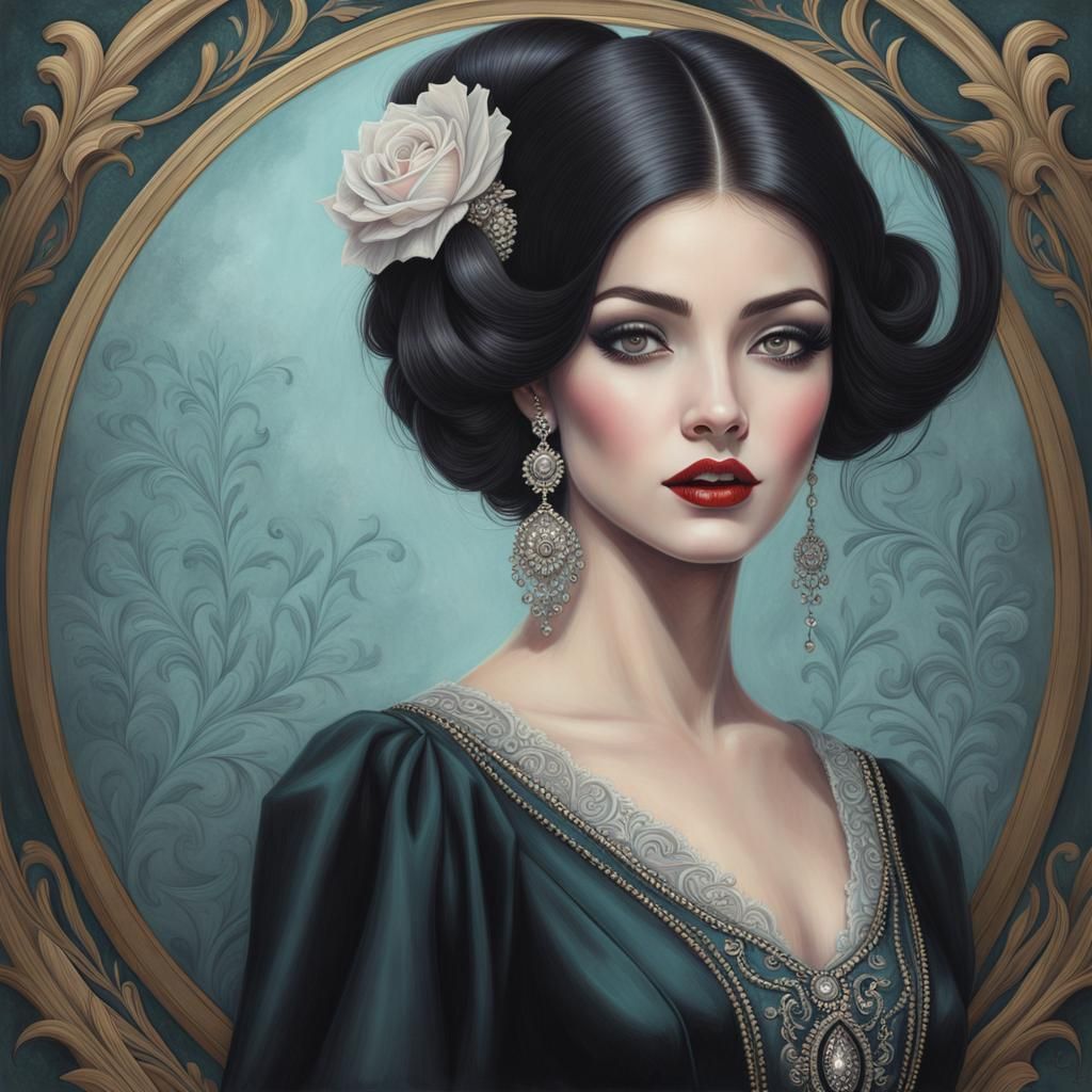 an elegant woman - AI Generated Artwork - NightCafe Creator