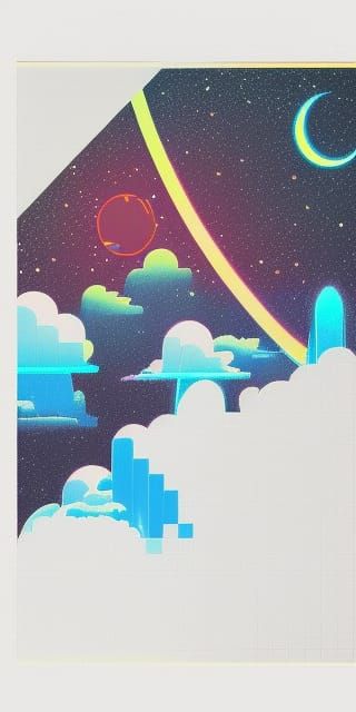 night-sky-star-moon, pop-art : r/nightcafe