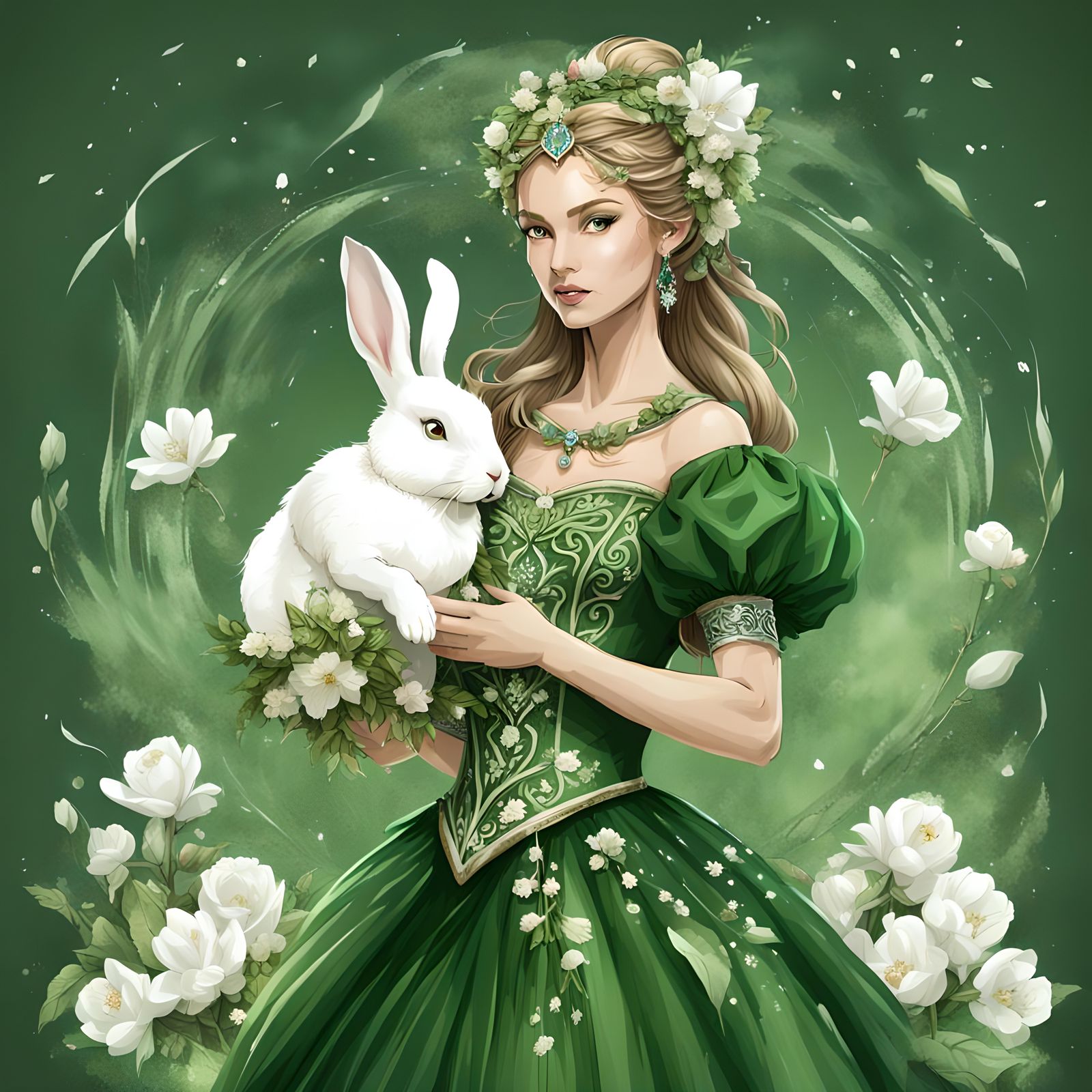 The Rabbit 🐇 Princess - AI Generated Artwork - NightCafe Creator