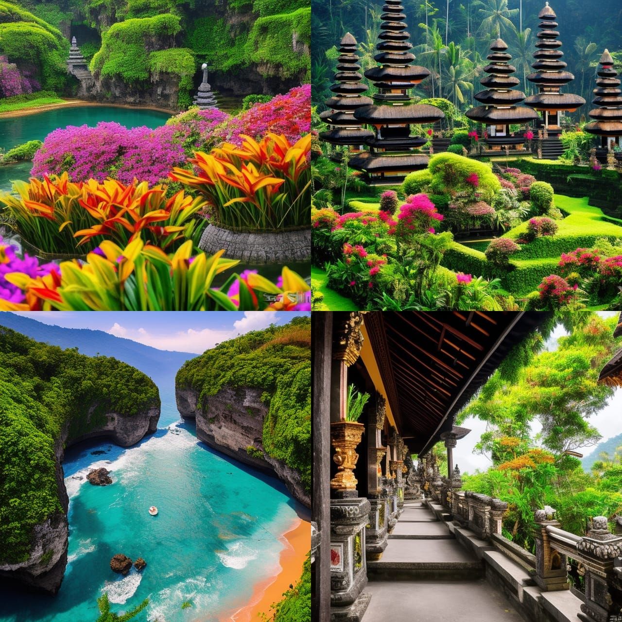 The beauty and wonder of Bali as painted by Slinat - AI Generated ...