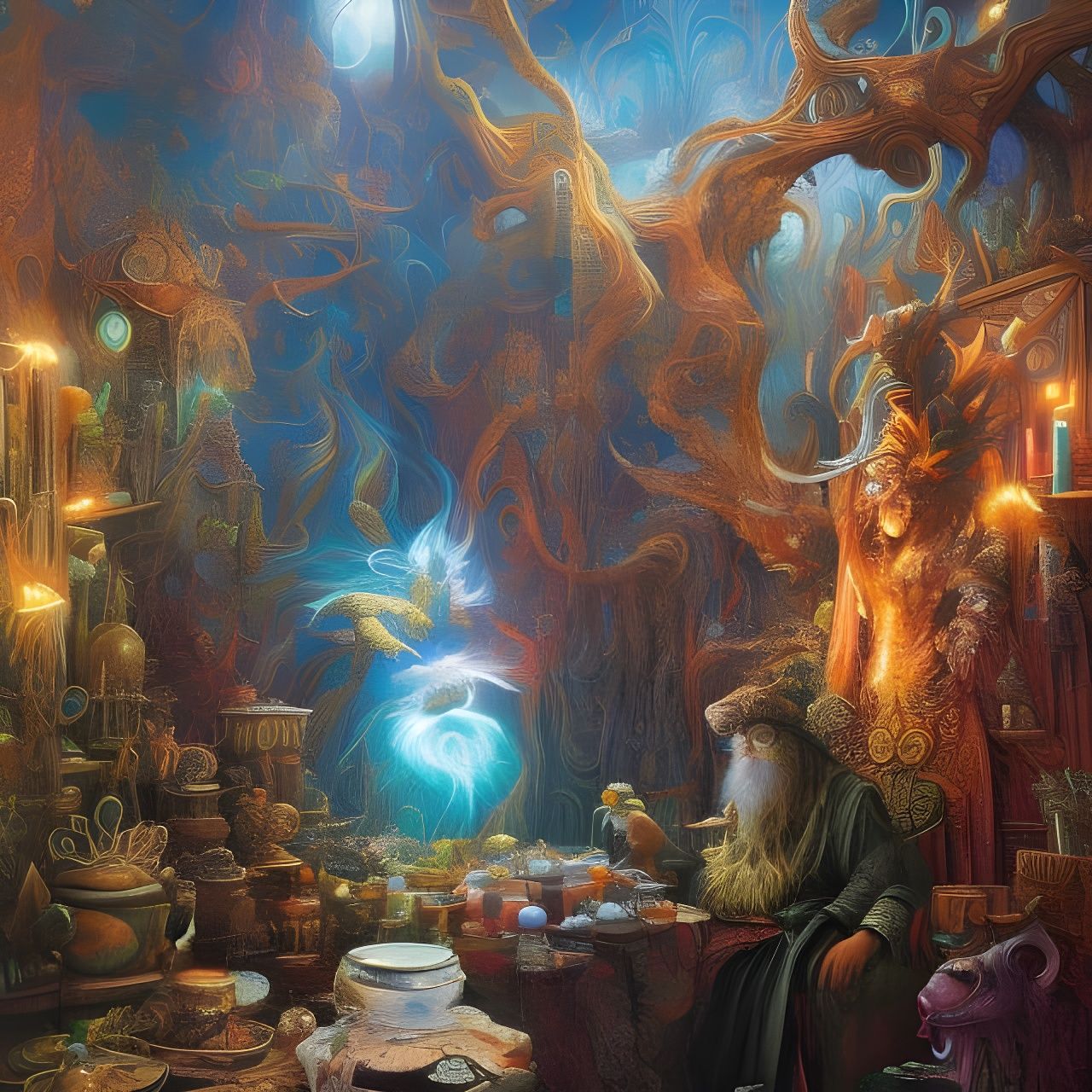 wizard magic - AI Generated Artwork - NightCafe Creator