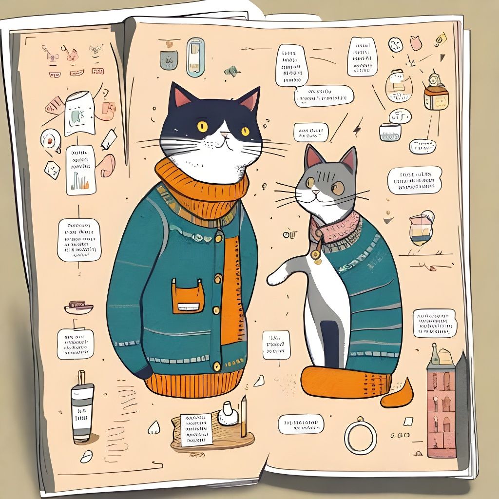 Cats in Cardigans Challenge - AI Generated Artwork - NightCafe Creator