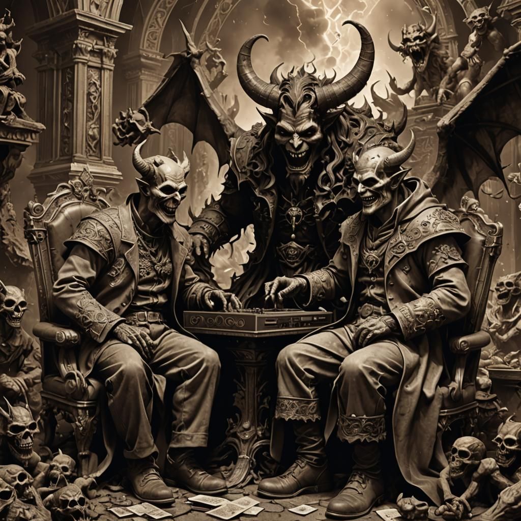 Devils Devilling - AI Generated Artwork - NightCafe Creator