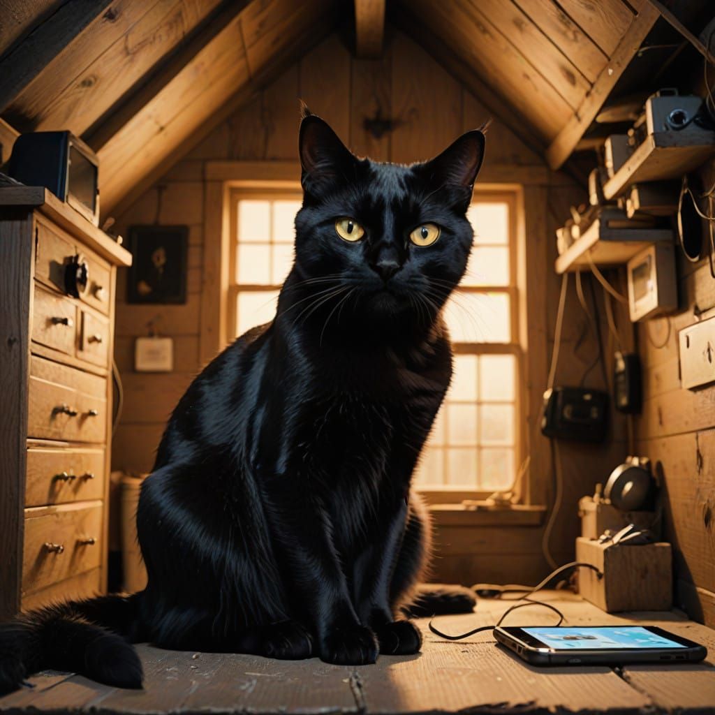 He's Got Calls To Make - Whispering Shadows on the Attic Pho...