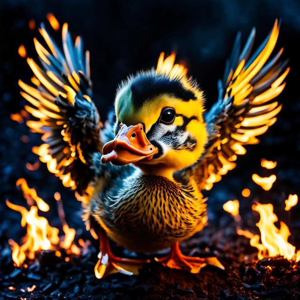 Phoenix duck - AI Generated Artwork - NightCafe Creator