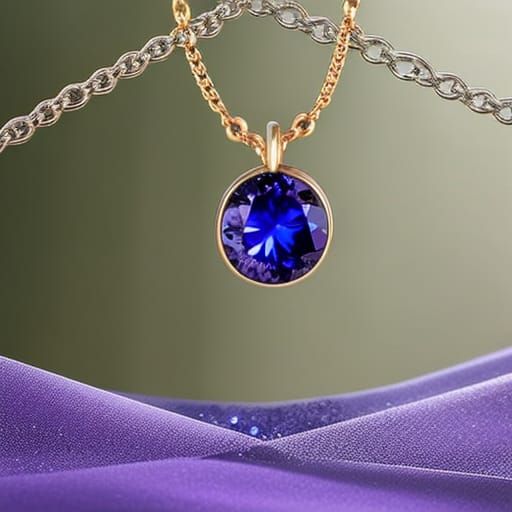 Ethereal Tanzanite crystal gothic necklace with Tanzanite crystal ...