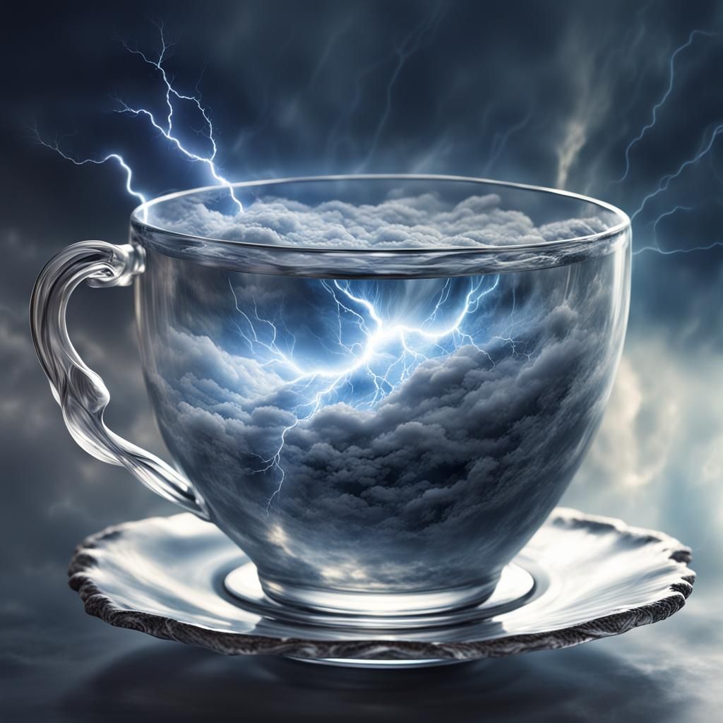 Thunder and lightning storm - AI Generated Artwork - NightCafe Creator