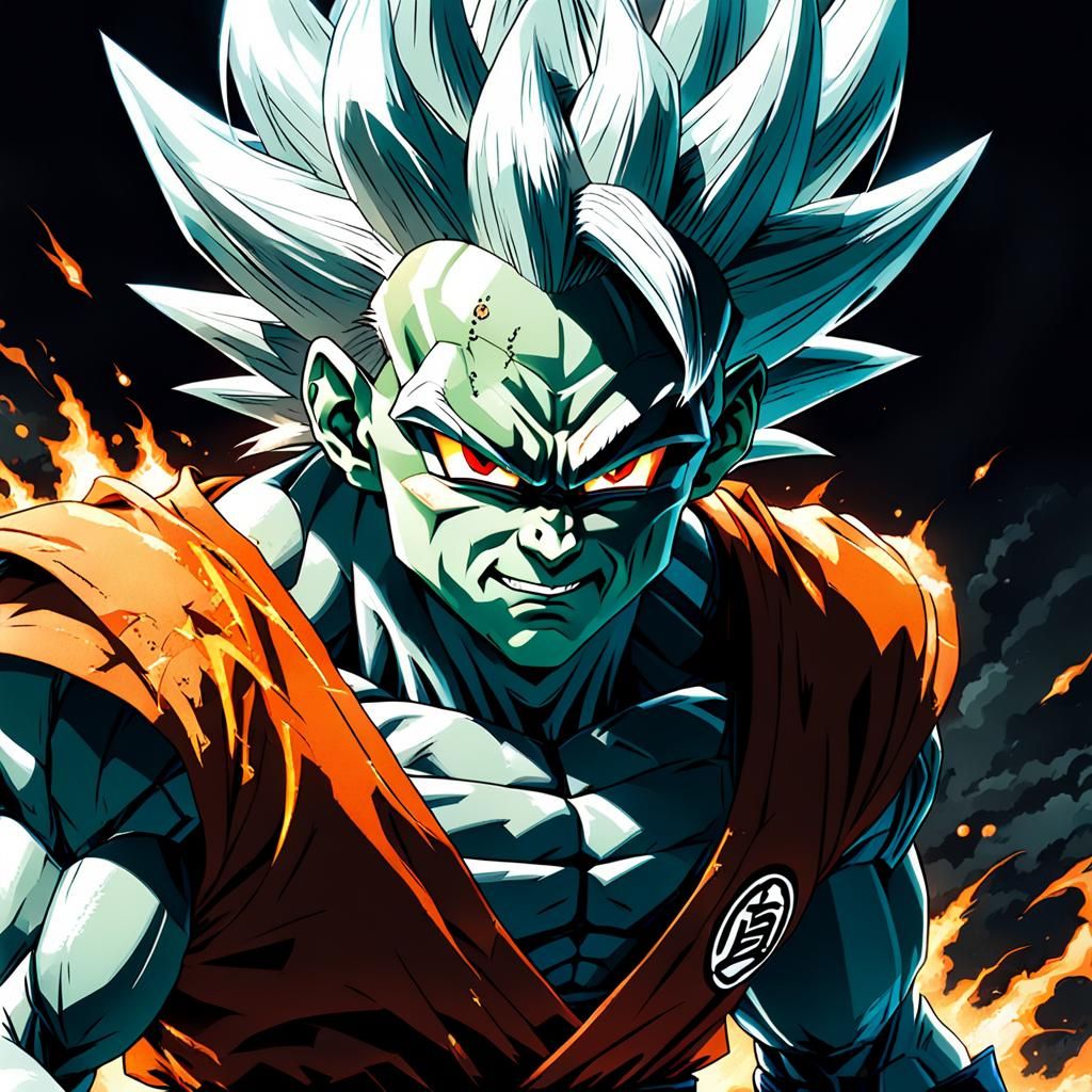 Monster Goku - Dark Dragon Ball Warrior in Epic Fantasy Styl...