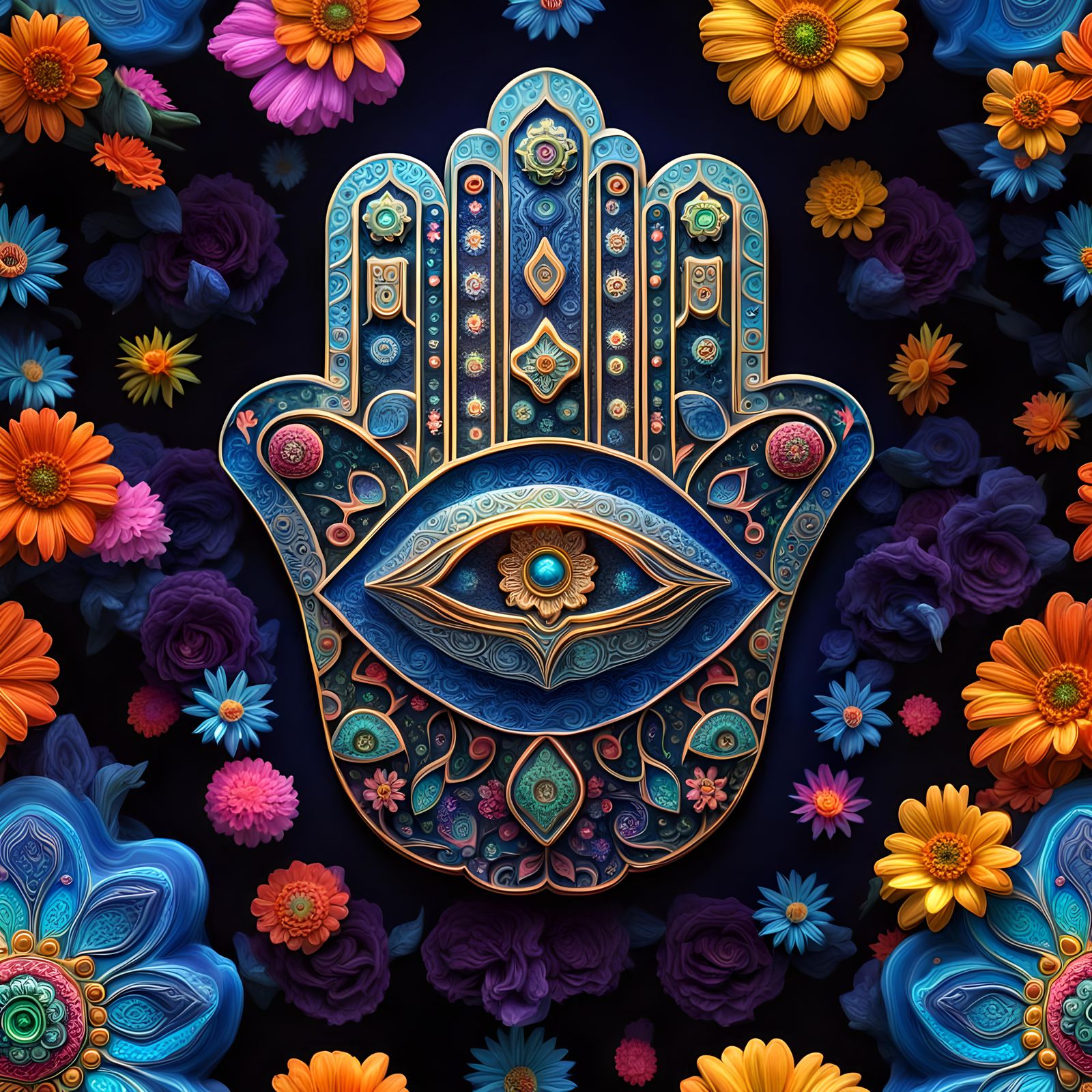 Hamsa - AI Generated Artwork - NightCafe Creator