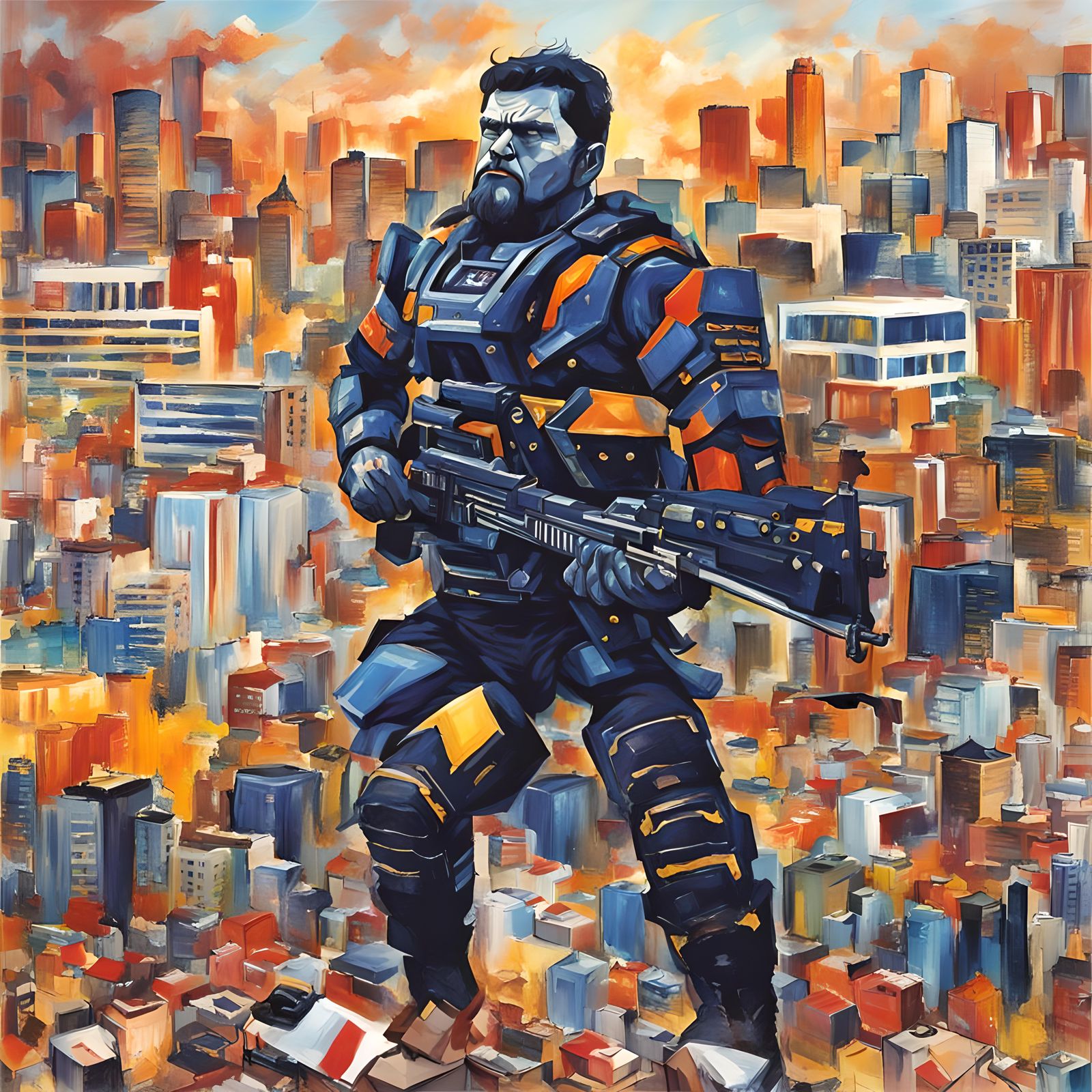 Gigachad - AI Generated Artwork - NightCafe Creator