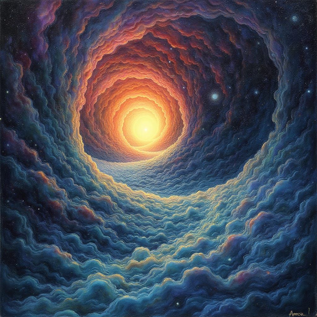 Cosmic Nexus: A Dreamlike Tapestry of Space-Time - AI Art