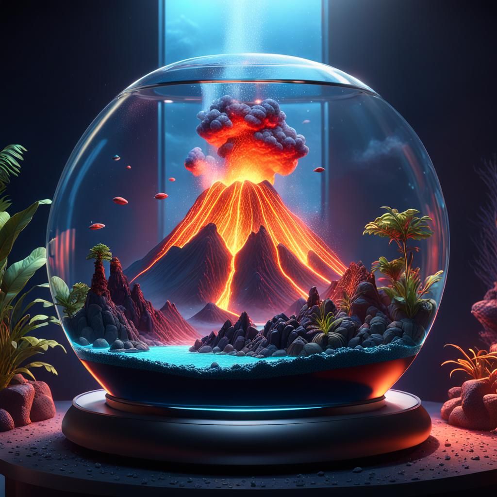 A volcano - AI Generated Artwork - NightCafe Creator