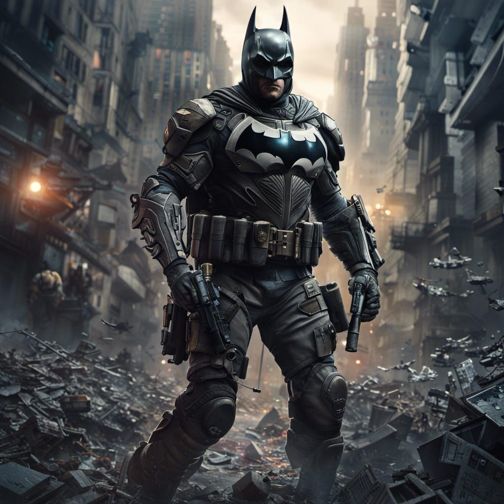 military Batman, soldier - AI Generated Artwork - NightCafe Creator