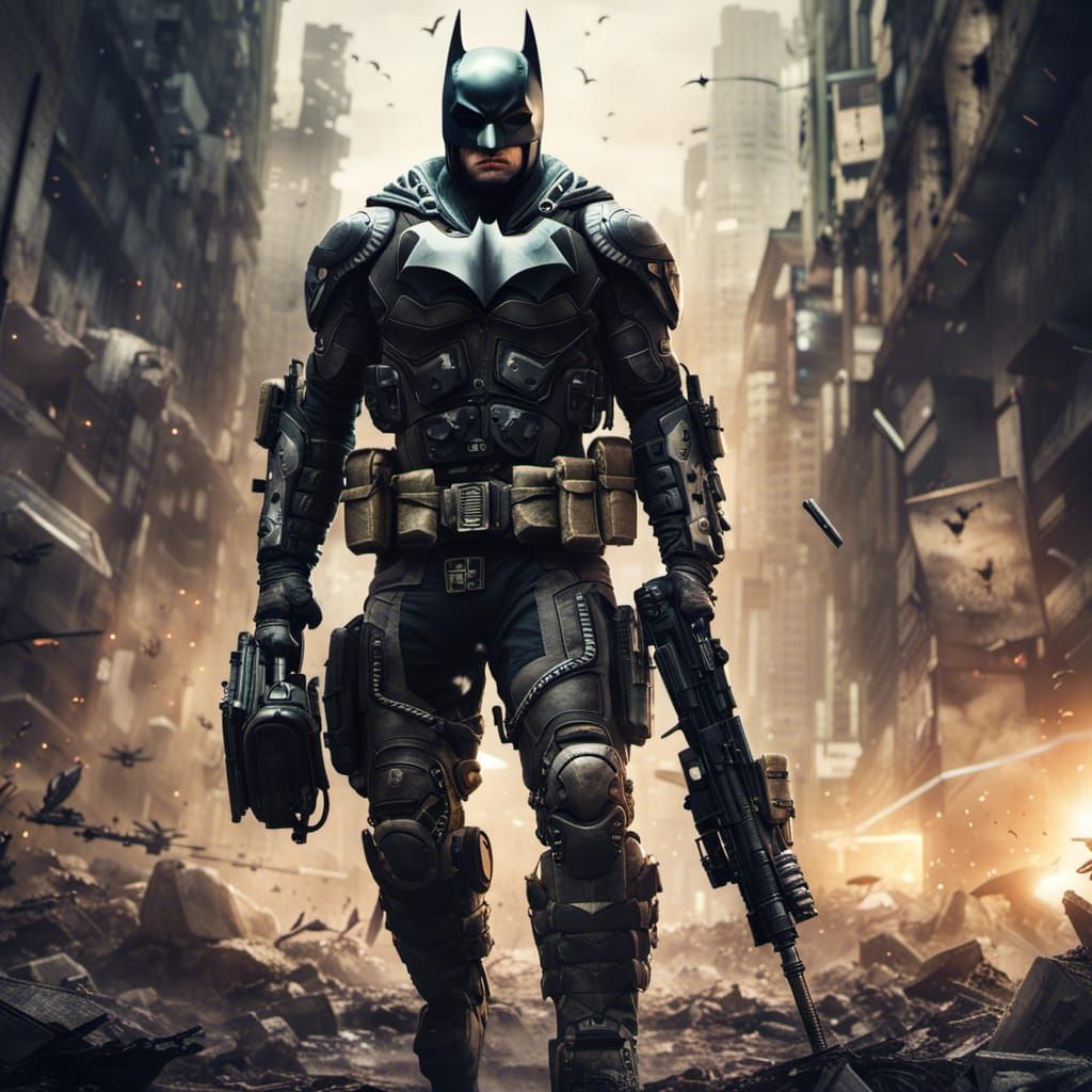 military Batman, soldier - AI Generated Artwork - NightCafe Creator