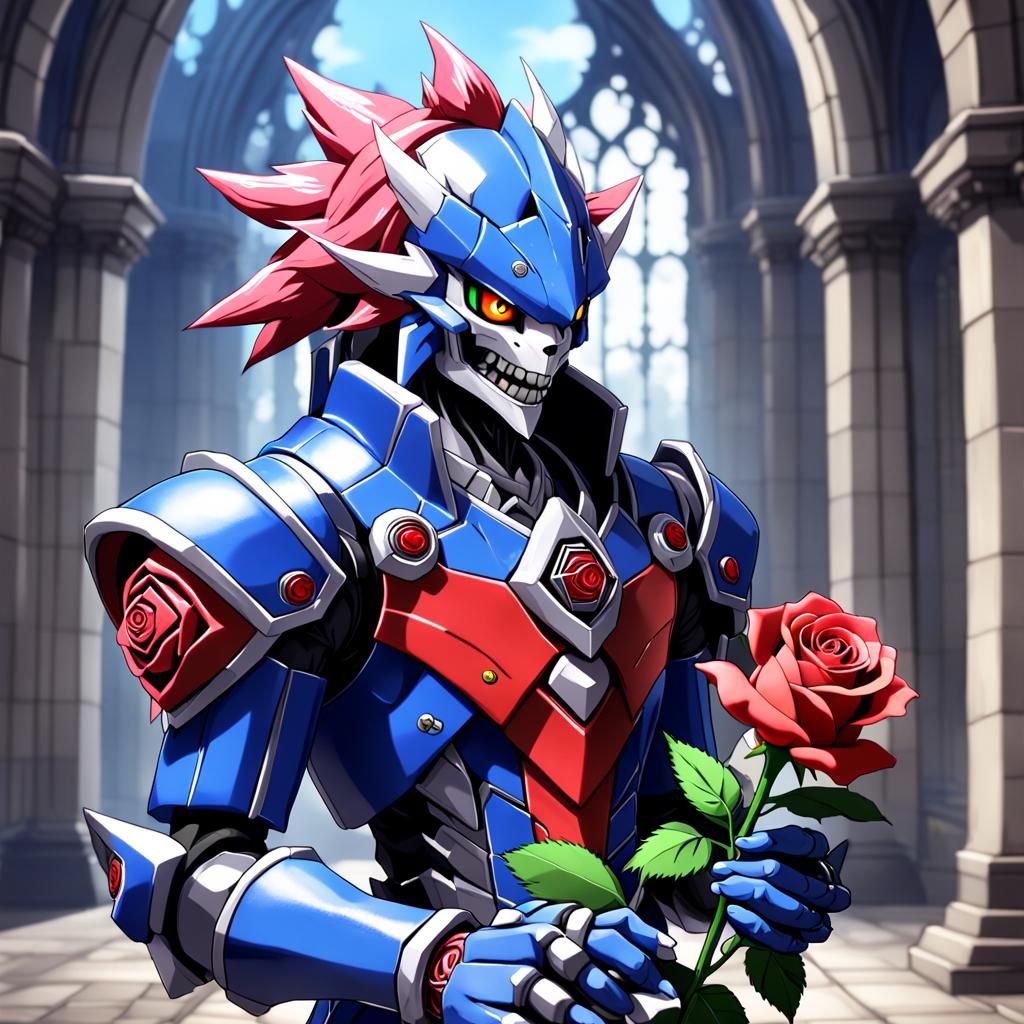 Technically A Digimon. He’d Still Give You A Rose - AI Generated ...