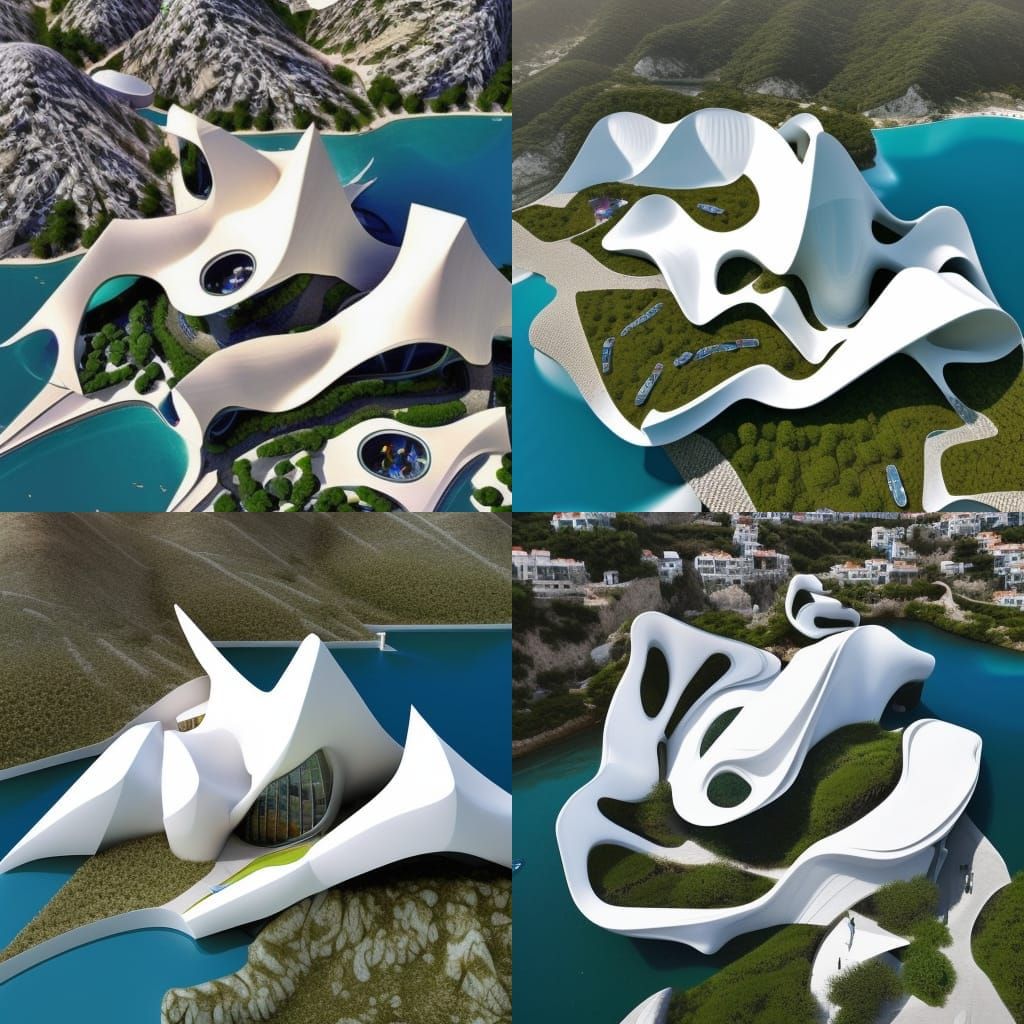 Biomorphism, parametricism, zaha hadid Ecological village,, greek ...