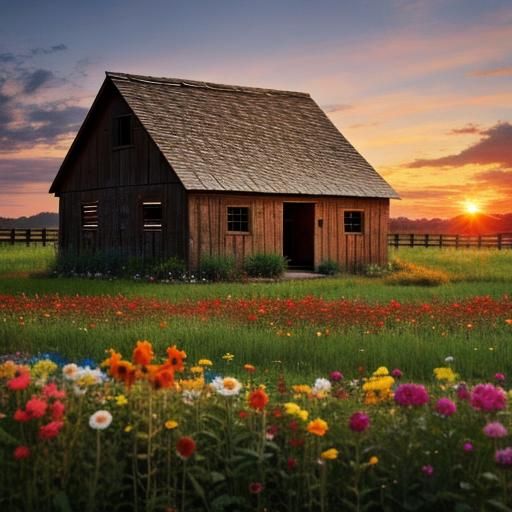 Rustic Barn - AI Generated Artwork - NightCafe Creator