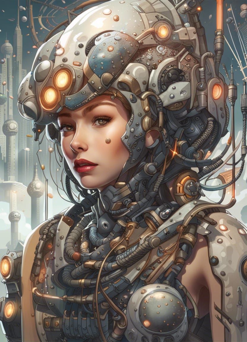 cosmic cyborg - AI Generated Artwork - NightCafe Creator