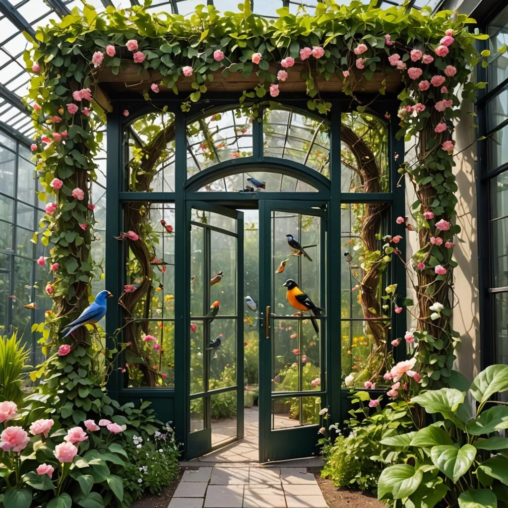 Entrance To Bird Aviary - AI Generated Artwork - NightCafe Creator