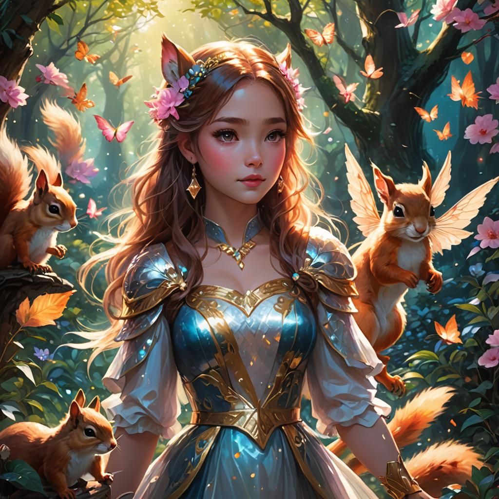 Princess Squirrel Fairy - AI Generated Artwork - NightCafe Creator
