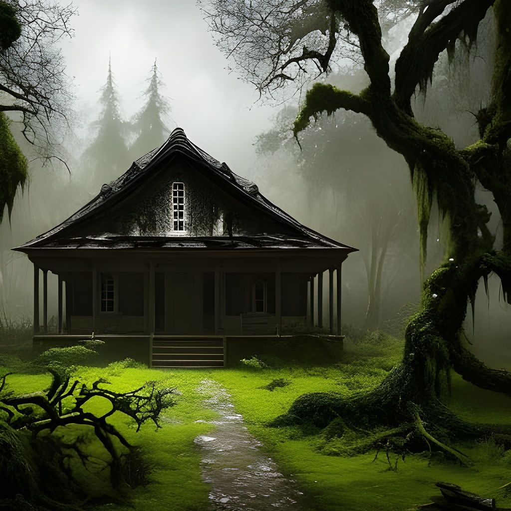 Haunted Cabin - AI Generated Artwork - NightCafe Creator