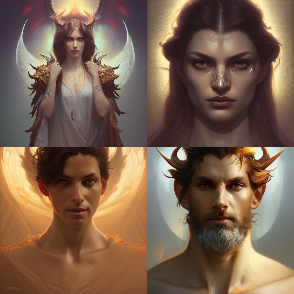 Create a new face of lucifer - AI Generated Artwork - NightCafe Creator