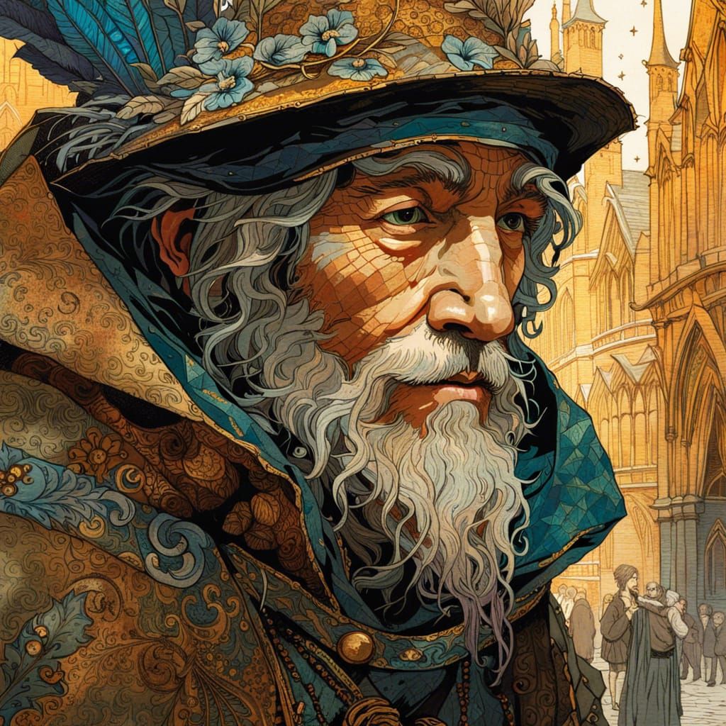 Medieval old man - AI Generated Artwork - NightCafe Creator