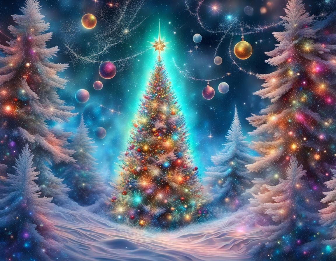 Amazing christmas tree 2 - AI Generated Artwork - NightCafe Creator