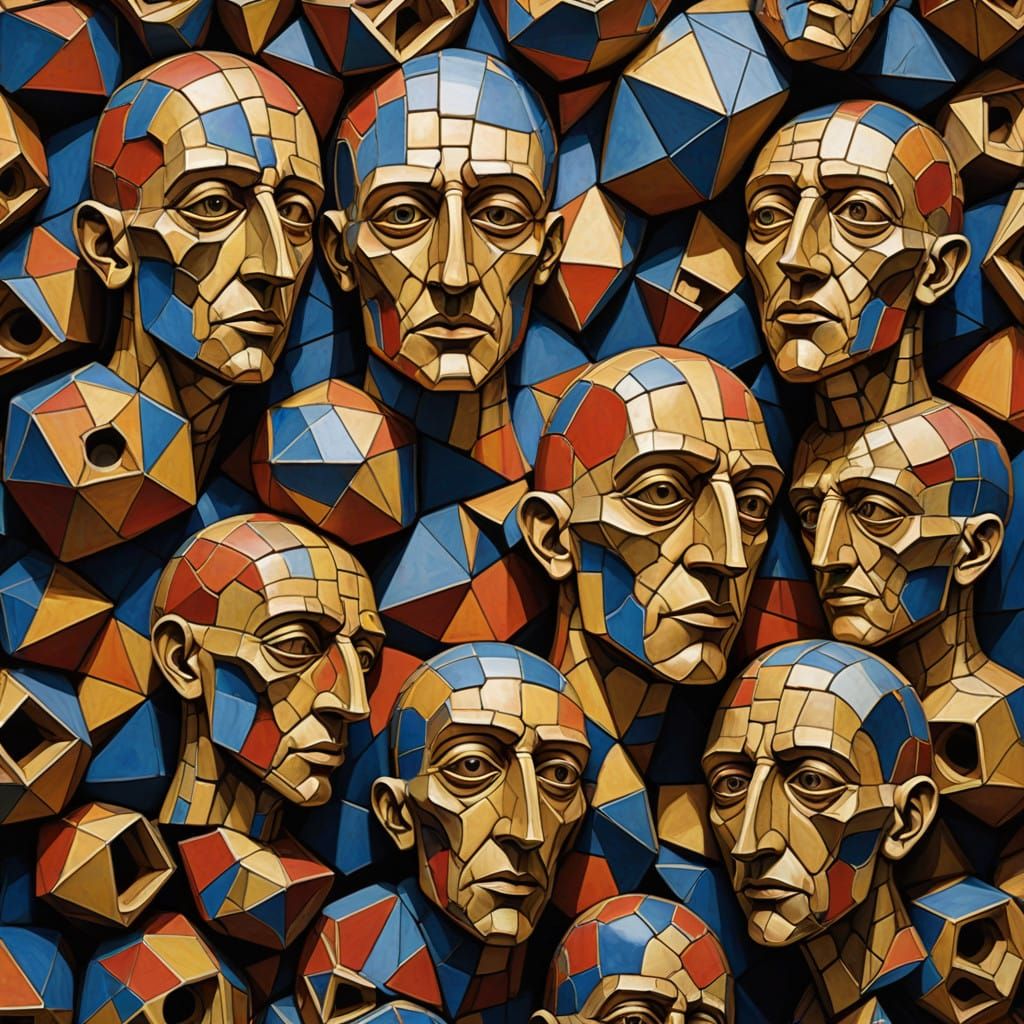 fragmented sculpture - Harmonious Surrealist Fragmentation i...