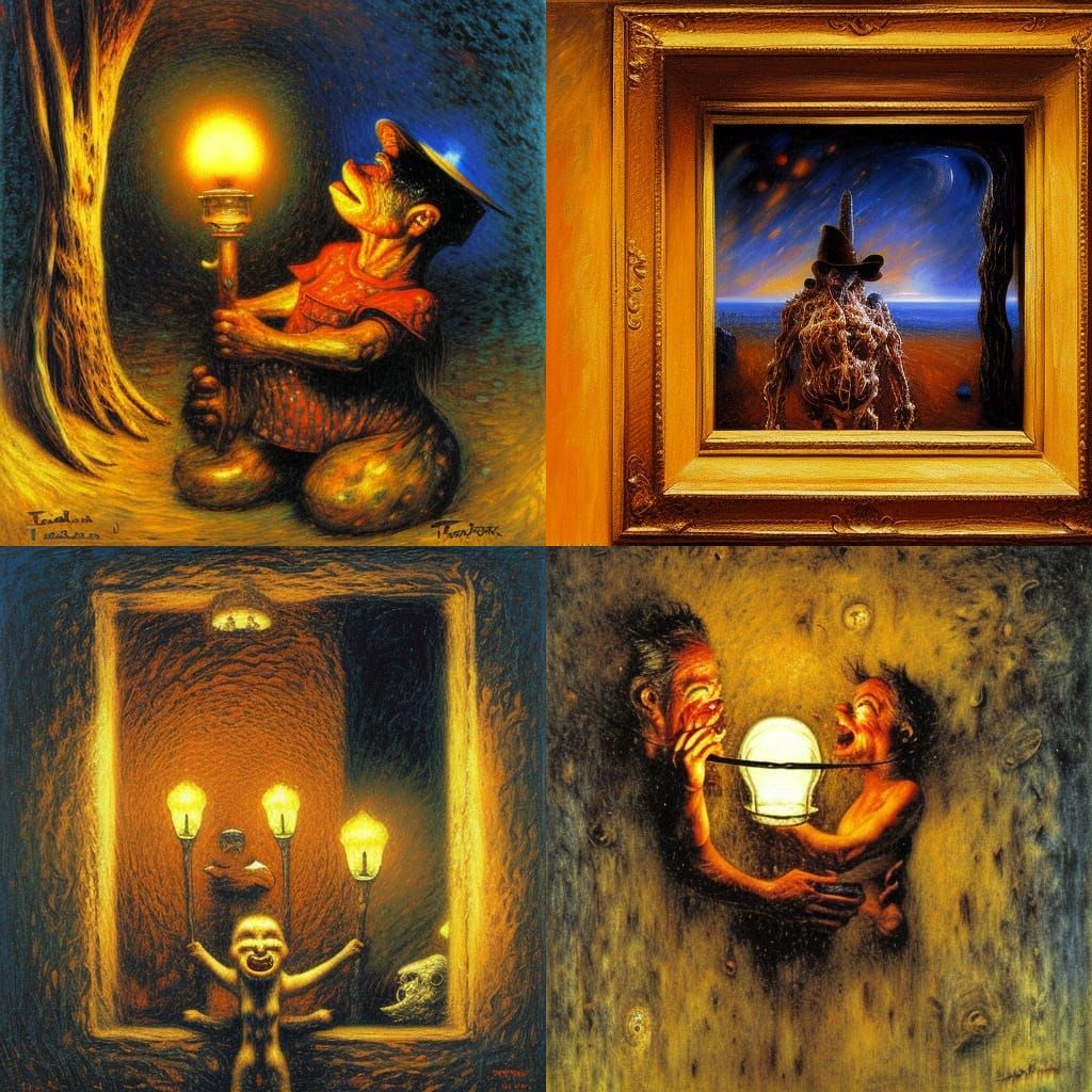 Don't Turn Out the Light by Todd Schorr Peter Gric Lovis Corinth - AI ...