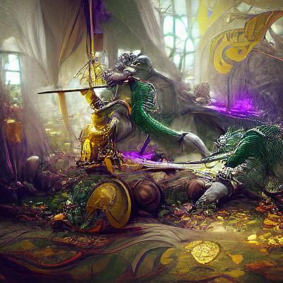 AN epic battle between friend and foe. - AI Generated Artwork ...
