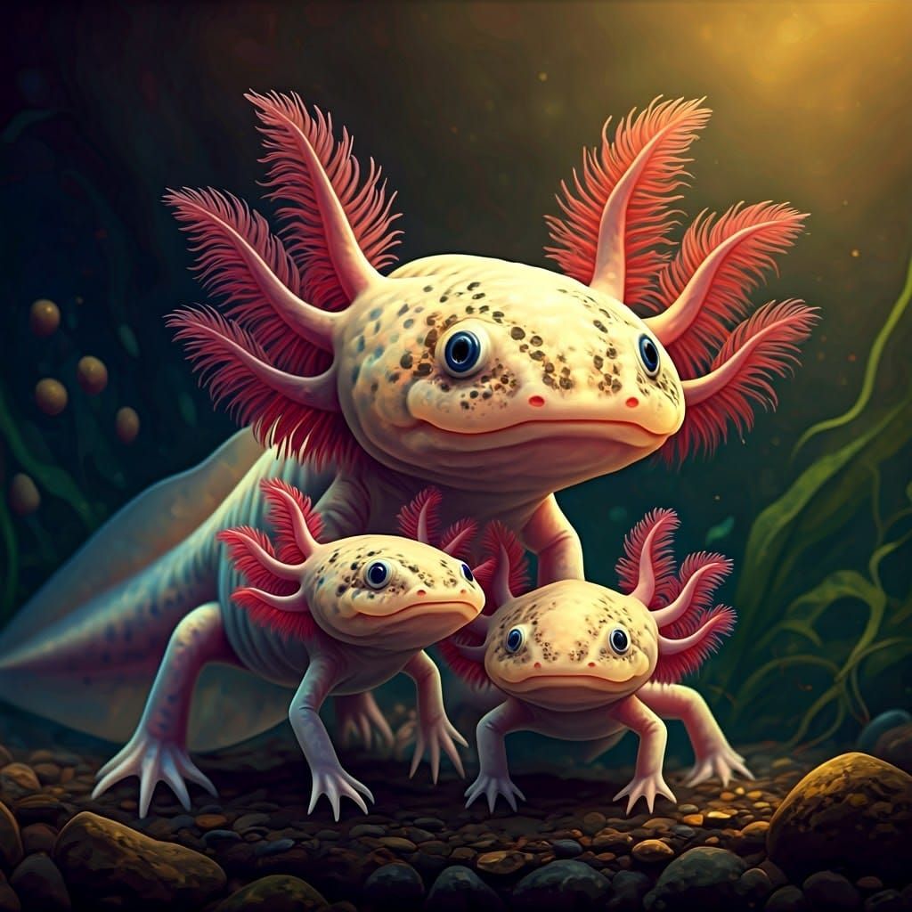 Axolotl family - Axolotl family