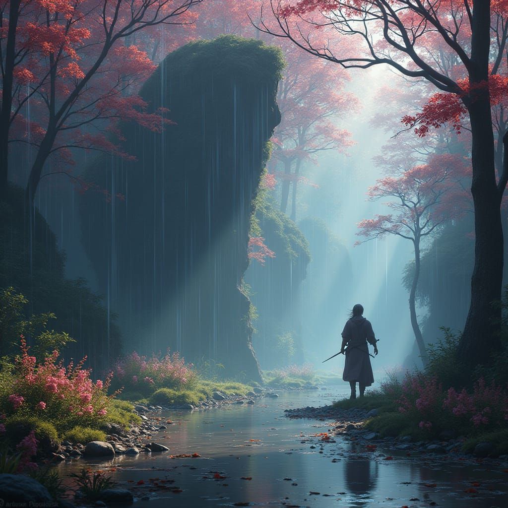 I miss the long ago rains of April - Ethereal April Rainscap...