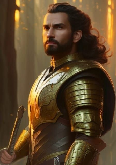 Indrasen at Arms - AI Generated Artwork - NightCafe Creator