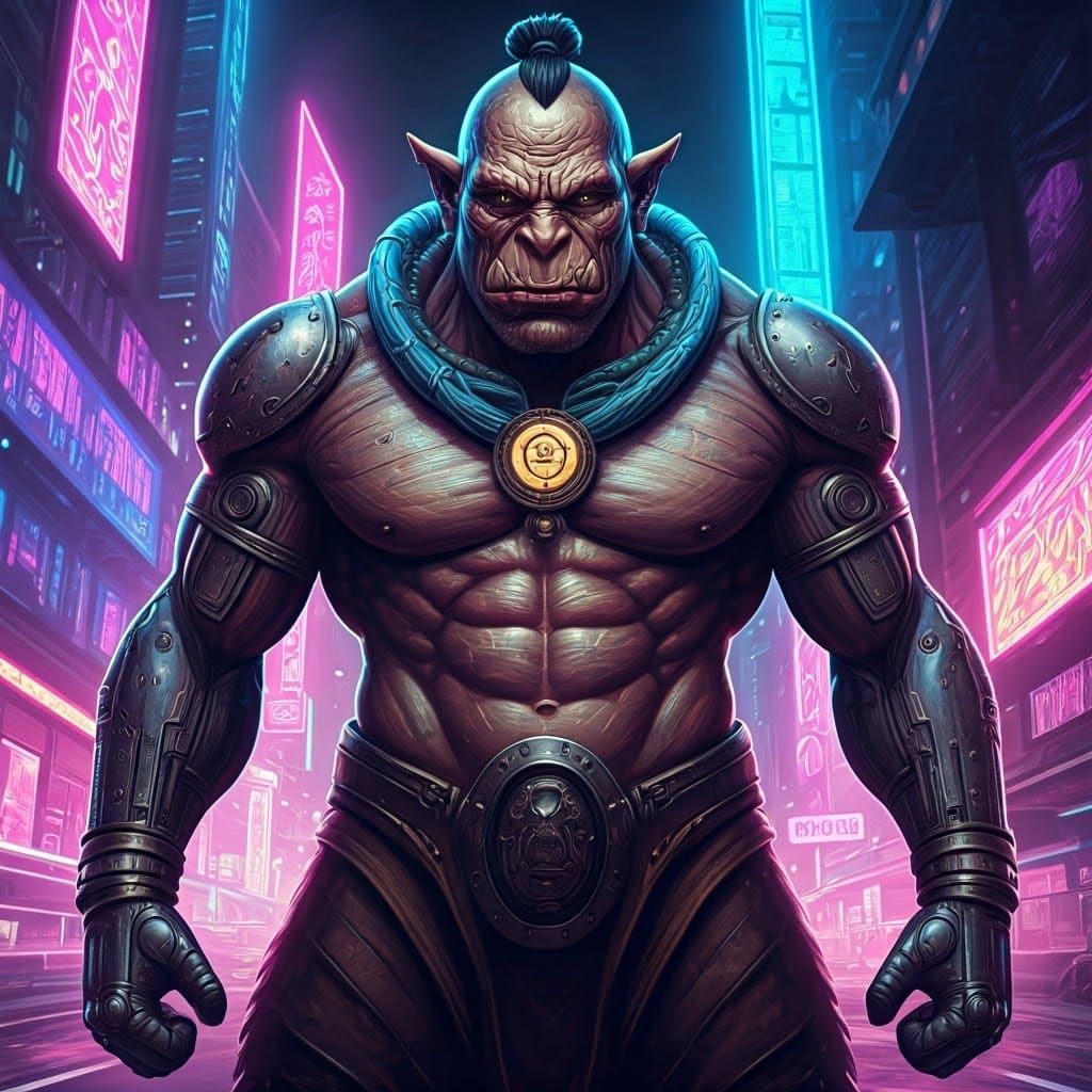 Sci-Fi Orcs An image of Orcs as the fusion of fantasy and technology ...