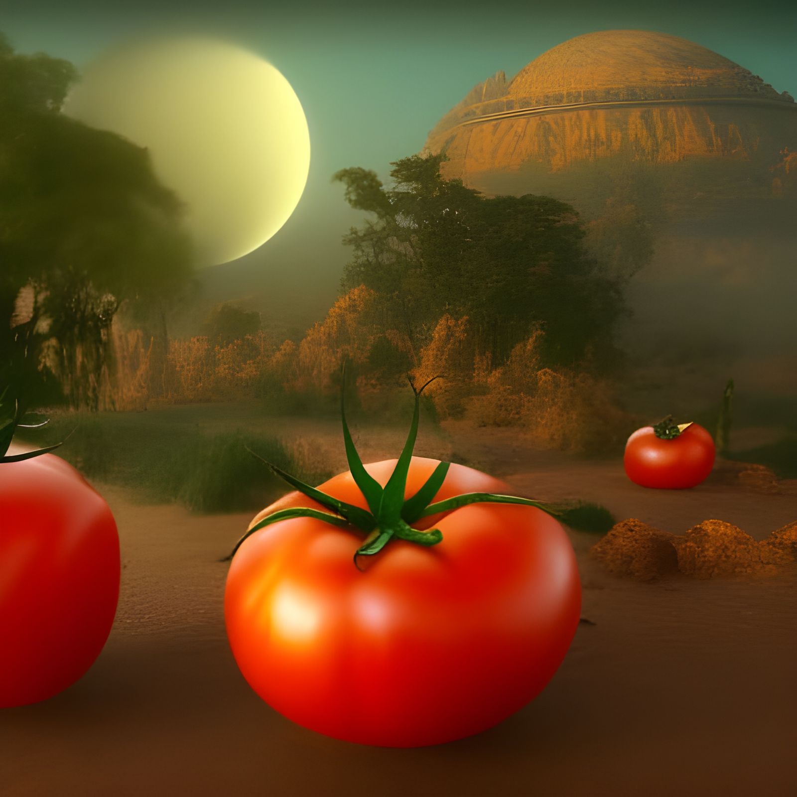 Tomato Enigma - AI Generated Artwork - NightCafe Creator