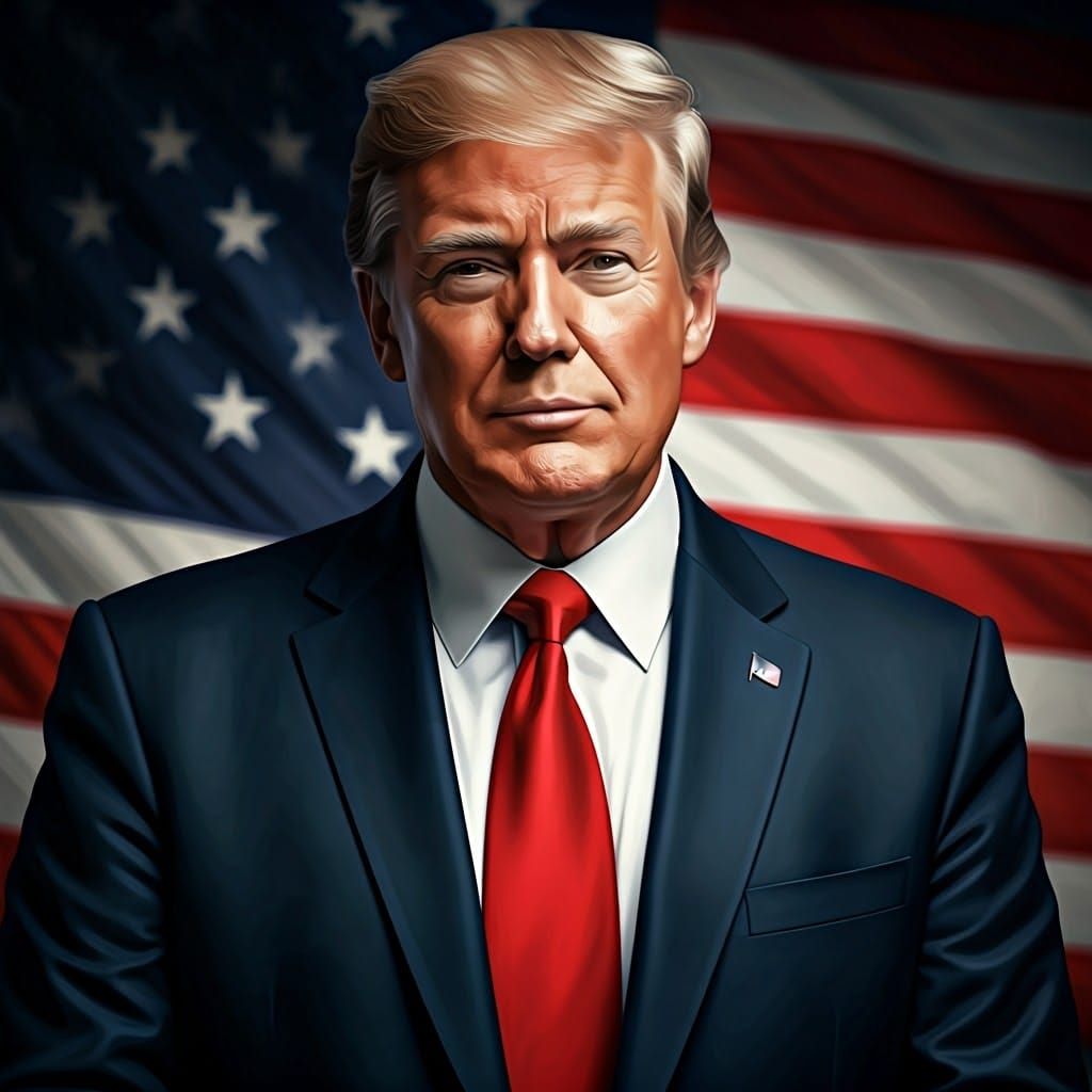 The great Donald Trump - Confident American Leader in Vivid ...