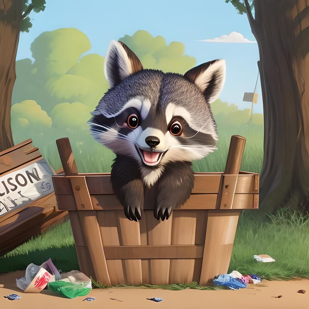Trash panda - AI Generated Artwork - NightCafe Creator