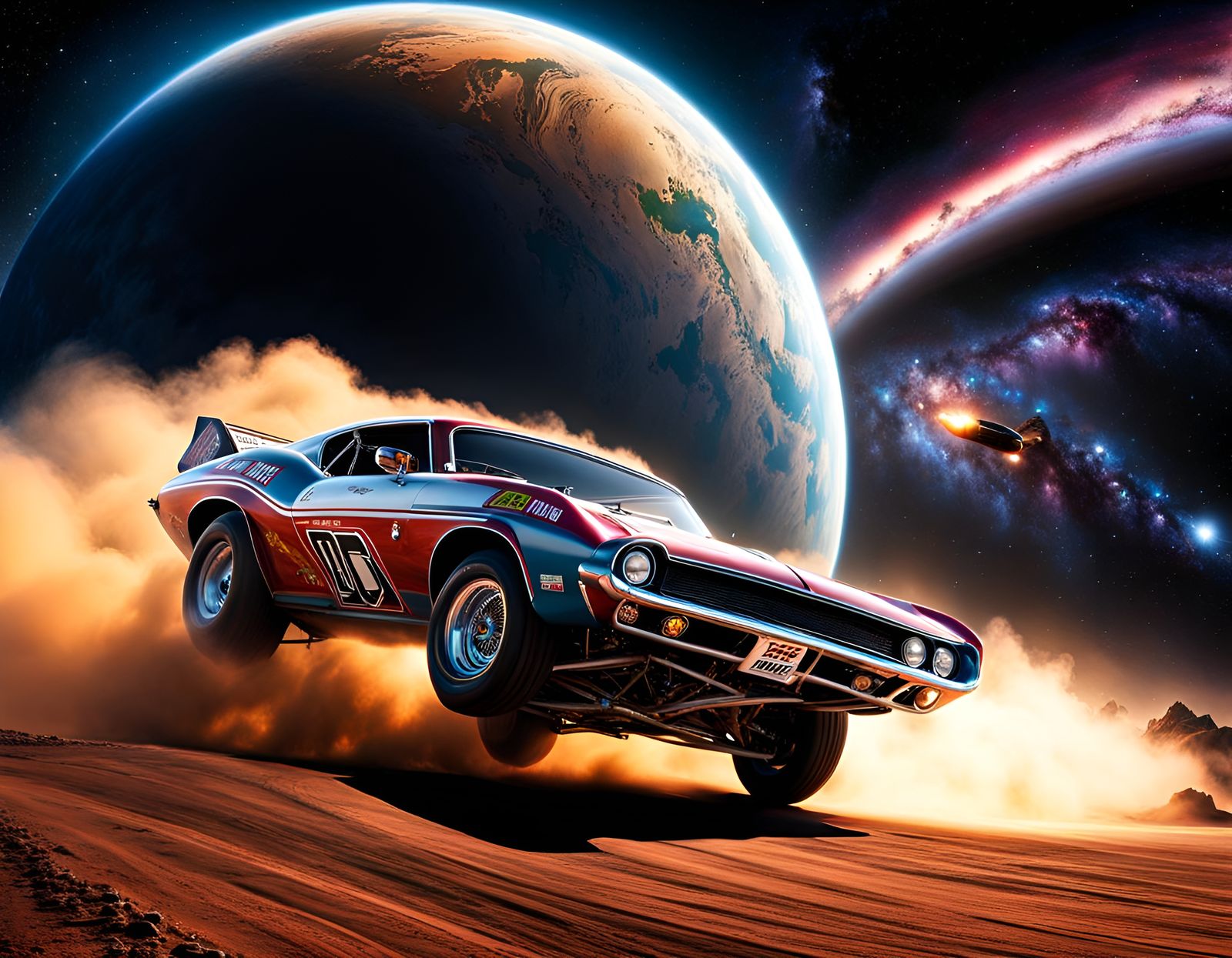 Alien Raceway - AI Generated Artwork - NightCafe Creator