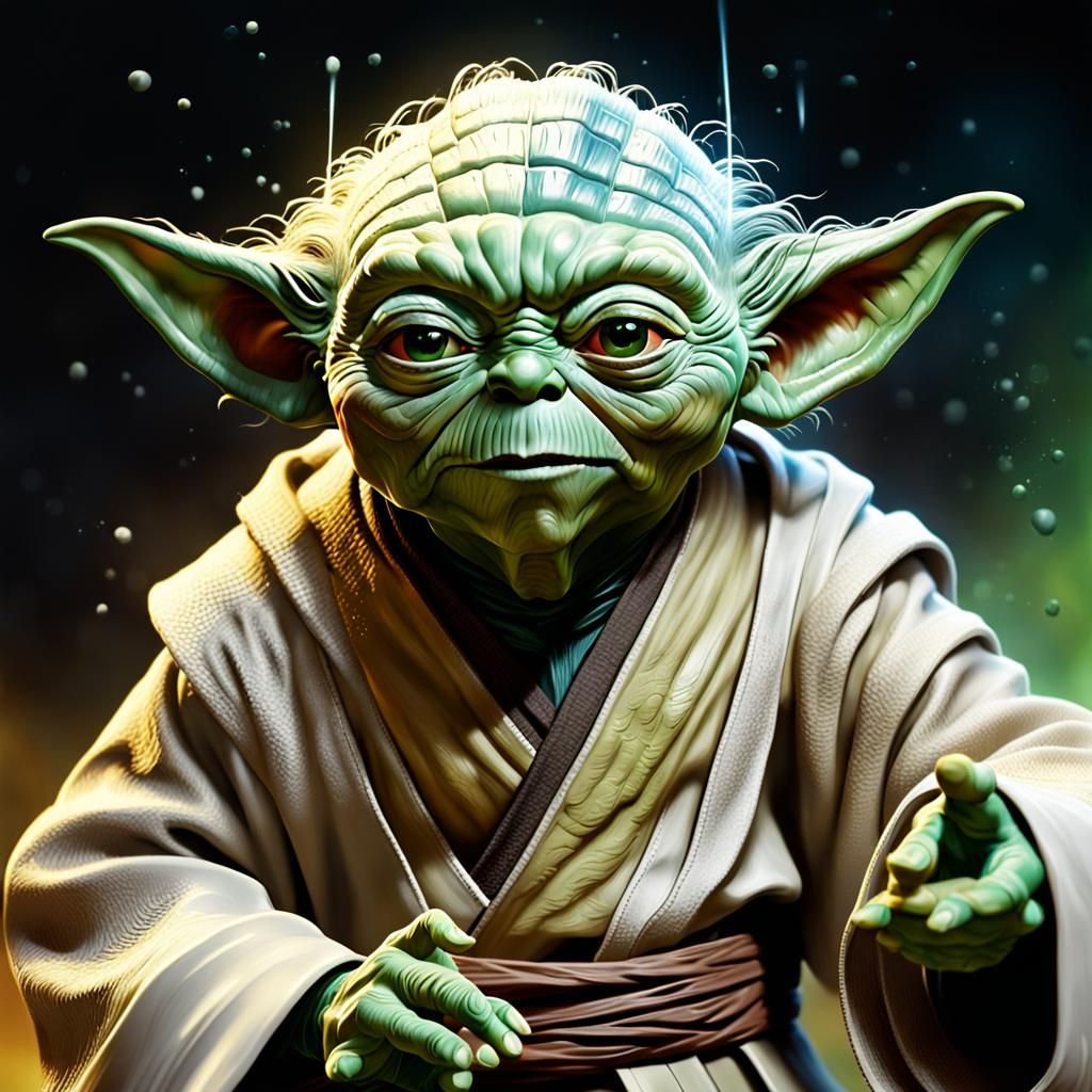 Star wars Yoda Action figures - AI Generated Artwork - NightCafe Creator