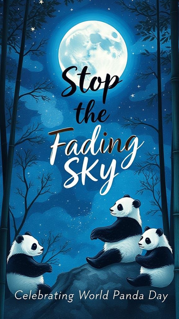 Stop the Fading Sky - Glorious Blue Moon Album Cover Celebra...