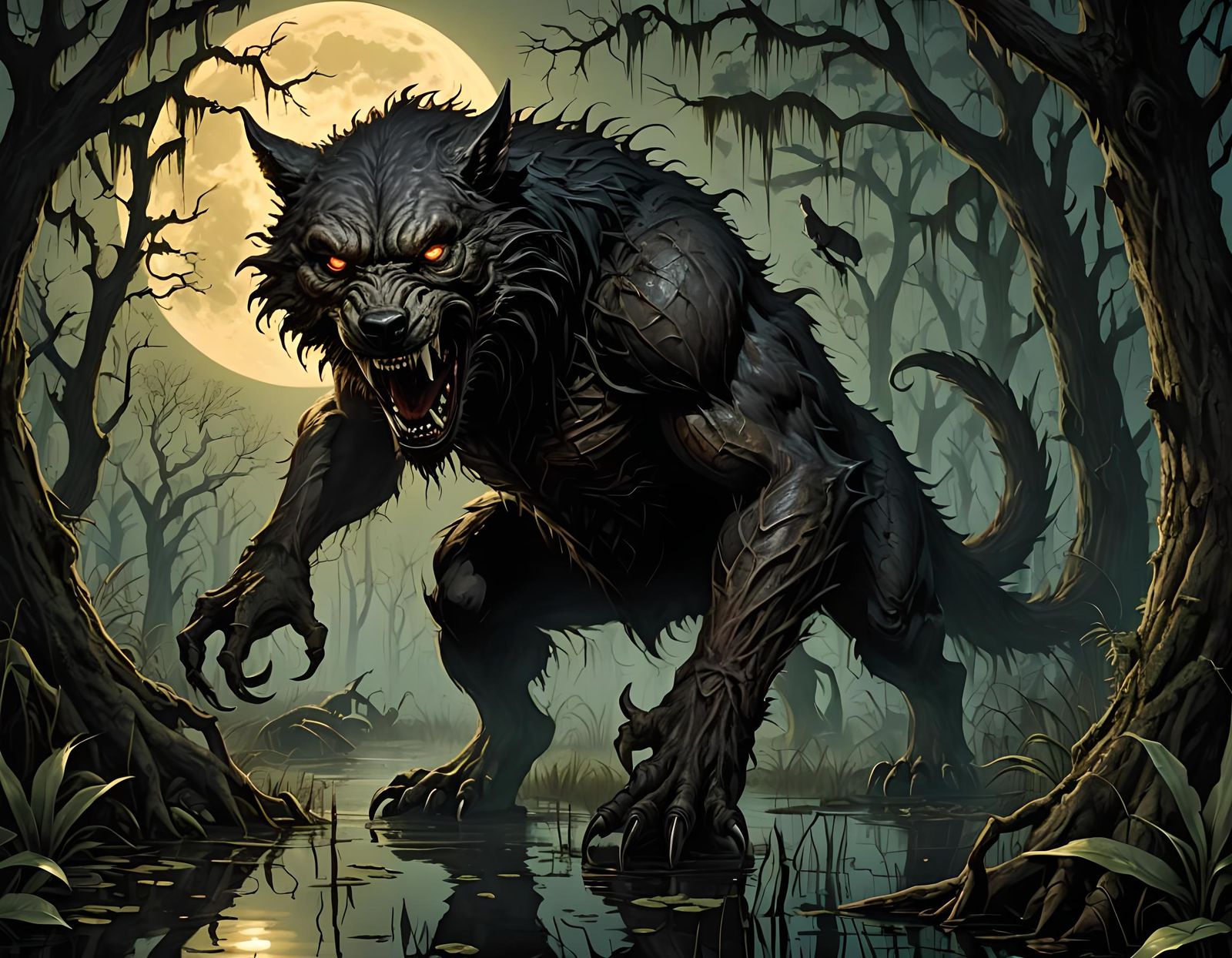 Once the full moon shines on Louisiana swamps, you can hear the howl of ...