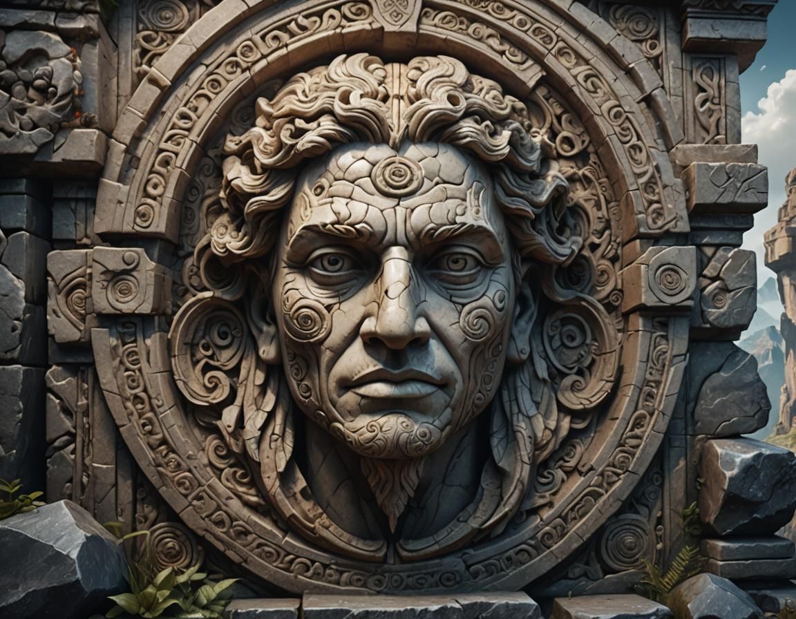 Medieval Stone Carving - AI Generated Artwork - NightCafe Creator
