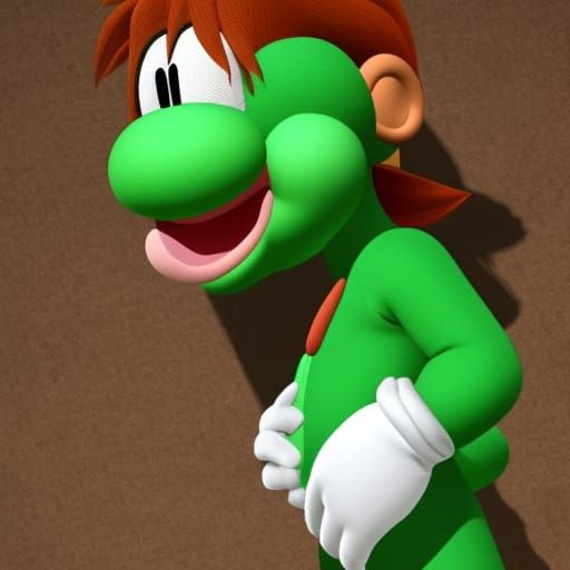 Yoshi as a human - AI Generated Artwork - NightCafe Creator