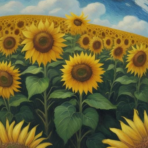 Sunflowers - AI Generated Artwork - NightCafe Creator