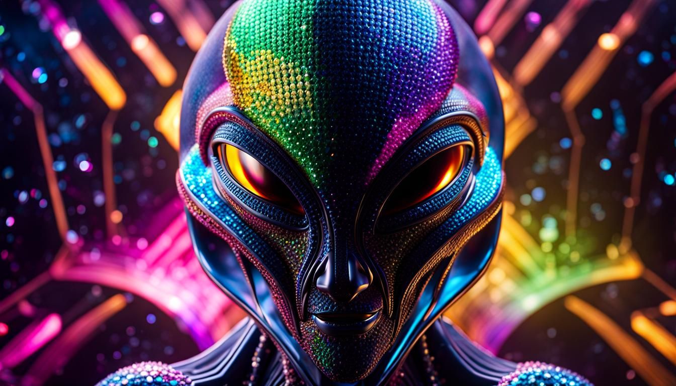 Crystal Alien - AI Generated Artwork - NightCafe Creator