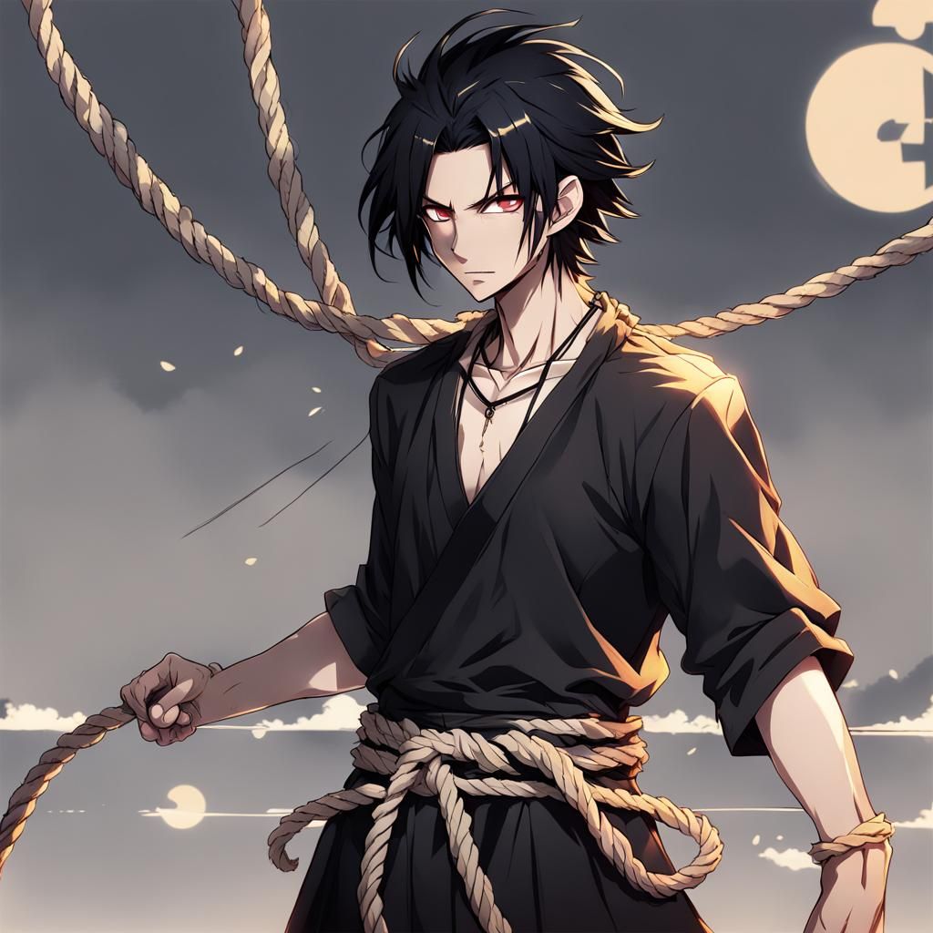 Anime rope guy - AI Generated Artwork - NightCafe Creator