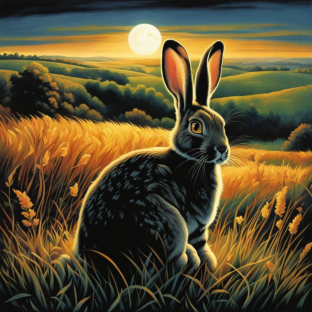 Watership down rabbit, - AI Generated Artwork - NightCafe Creator