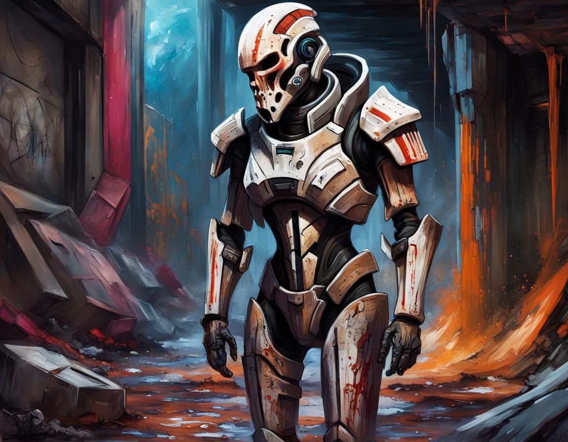 Mass Effect. Batarian warband in the Terminus Systems. - AI Generated ...